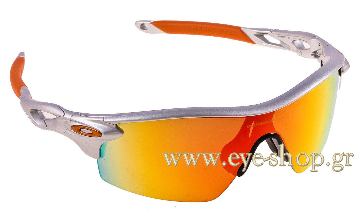 Oakley Radarlock 9182 07 Silver - Fire Iridium Polarized | Sport Γυαλιά ...