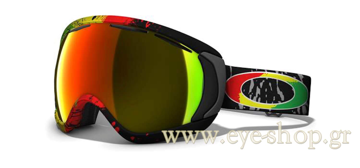 Oakley Canopy 7047 57-774 Rasta Mane Fire iridium Tanner Hall | Μάσκες ...