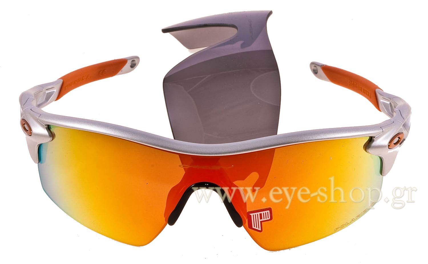 Oakley Radarlock Pitch 9182 12 Fire Iridium Polarized | Sport Γυαλιά ...