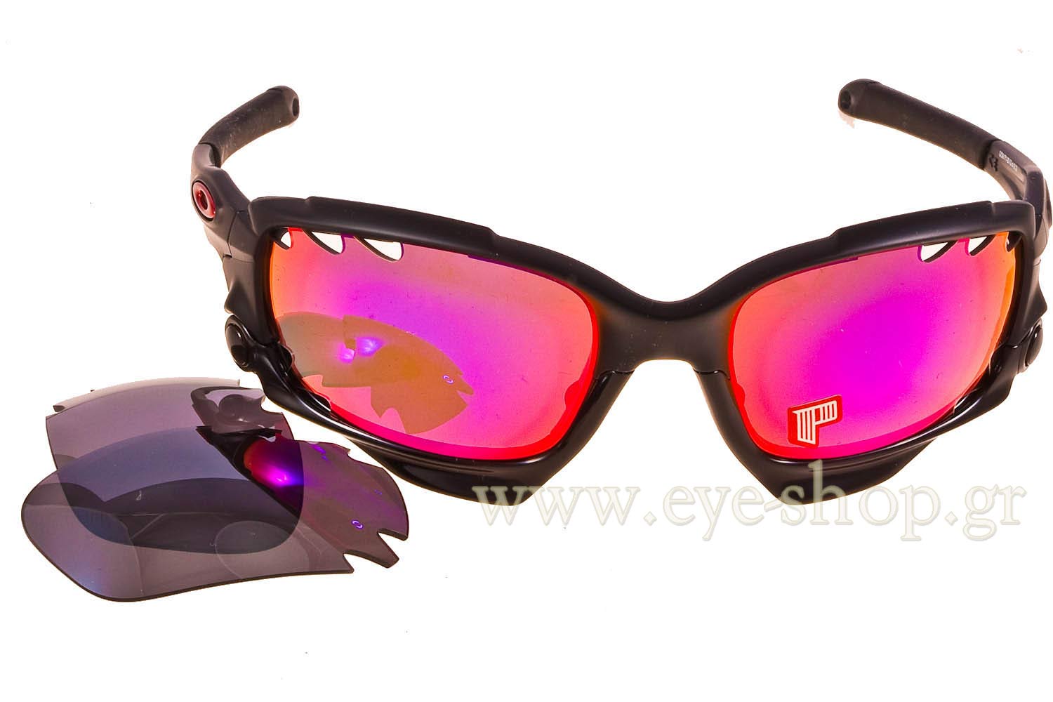 Oakley Racing Jacket 9171 20 Polarized Matte Black OO Red Iridium ...